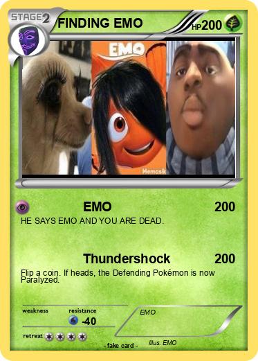 Pokémon FINDING EMO 3 3 - EMO - My Pokemon Card