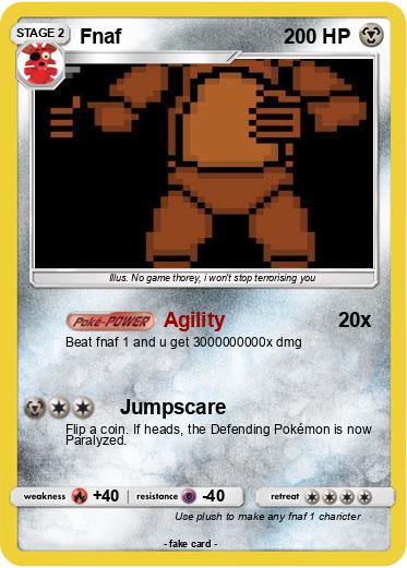 Pokémon Freddy fazbear 1804 1804 - Agility - My Pokemon Card