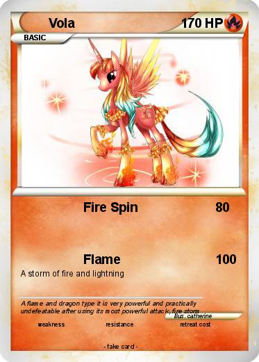 Pokémon Vola - Fire Spin - My Pokemon Card