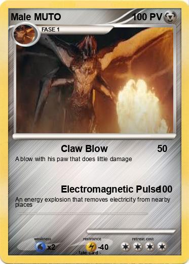 Pokémon Male MUTO 4 4 - Claw Blow - Mi carta pokémon