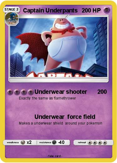 Pokémon Captain Underpants 224 224 - Underwear shooter - My Pokemon Card