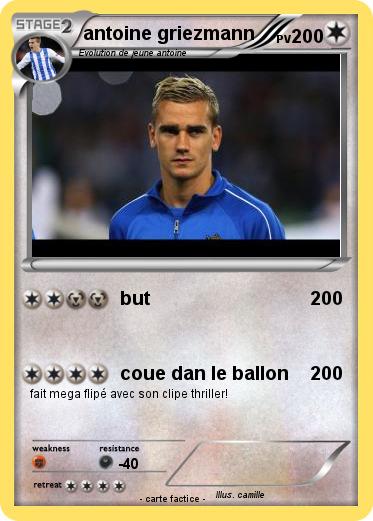Pokémon antoine griezmann 16 16 - but - Ma carte Pokémon