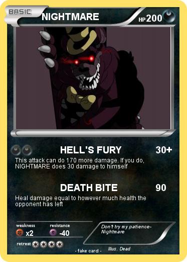 Pokémon NIGHTMARE 2167 2167 - HELL'S FURY - My Pokemon Card