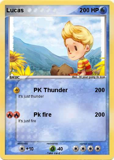 Pokémon Lucas 1483 1483 - PK Thunder - My Pokemon Card