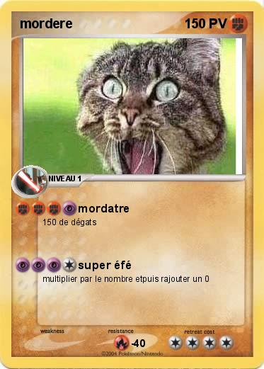 Pokémon mordere - mordatre - Ma carte Pokémon
