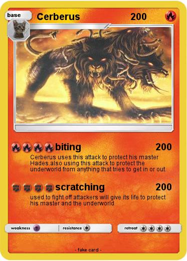 Pokémon Cerberus 209 209 - biting - My Pokemon Card