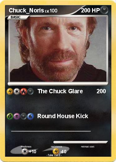 Pokémon Chuck Noris 93 93 - The Chuck Glare - My Pokemon Card