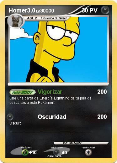 Pokémon Homer3 1 1 - Vigorizar - Mi carta pokémon