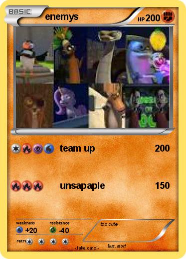 Pokémon enemys - team up - My Pokemon Card
