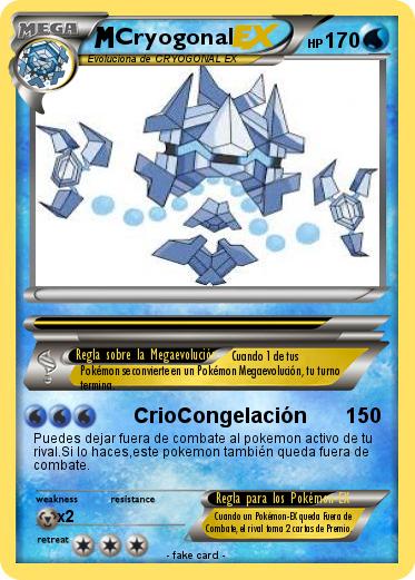 Pokémon Cryogonal 27 27 - CrioCongelación - Mi carta pokémon