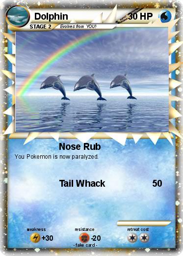 Pokémon Dolphin 123 123 - Nose Rub - My Pokemon Card