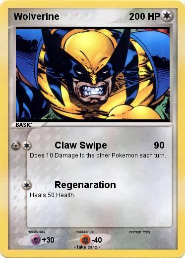 Pokémon Wolverine 562 562 - Claw Swipe - My Pokemon Card