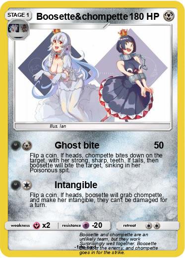 Pokémon Boosette chompette - Ghost bite - My Pokemon Card