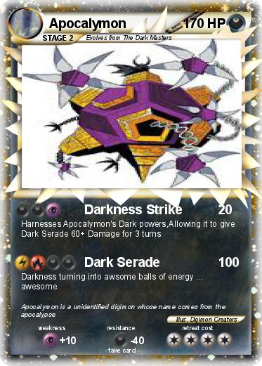 Pokémon Apocalymon 4 4 - Darkness Strike - My Pokemon Card