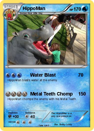 Pokémon HippoMan - Water Blast - My Pokemon Card