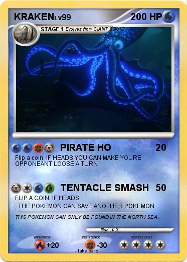 Pokémon KRAKEN 330 330 - PIRATE HO - My Pokemon Card
