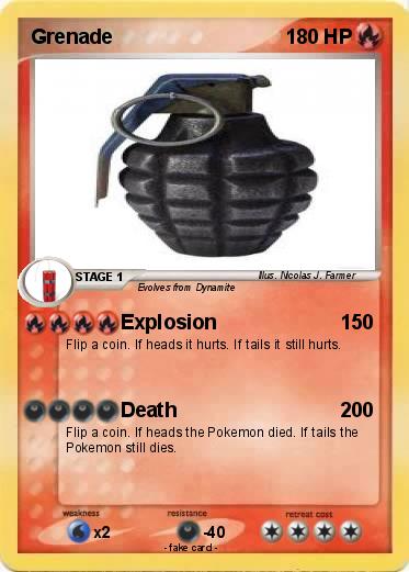 Pokémon Grenade 52 52 - Explosion - My Pokemon Card
