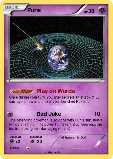 Pokémon Puns - Play on Words - My Pokemon Card