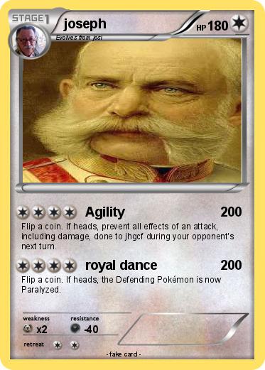 Pokémon joseph 394 394 - Agility - My Pokemon Card