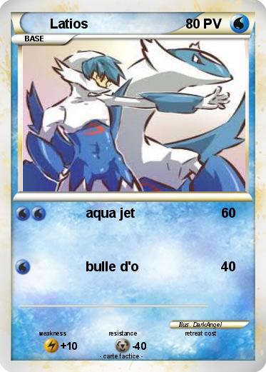 Pokémon Latios 781 781 - aqua jet - Ma carte Pokémon