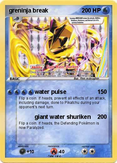 Pokémon greninja break 5 5 - water pulse - My Pokemon Card