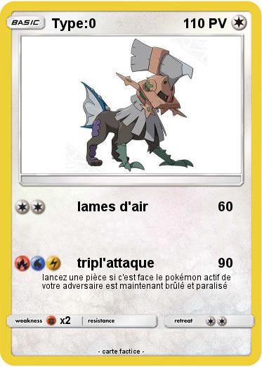 Pokémon Type 82 82 - lames d'air - Ma carte Pokémon