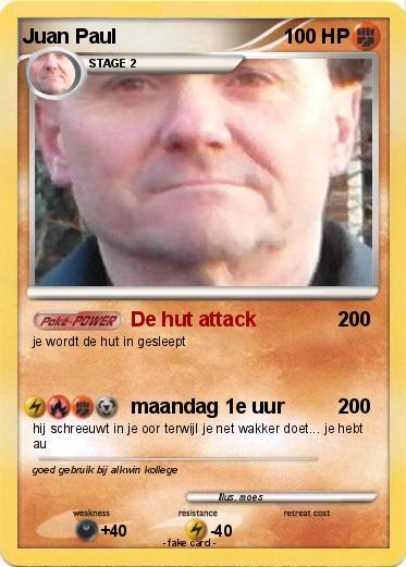 Pokémon Juan Paul - De hut attack - My Pokemon Card