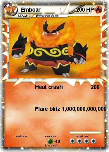 Pokémon Emboar 1115 1115 - Heat crash - My Pokemon Card