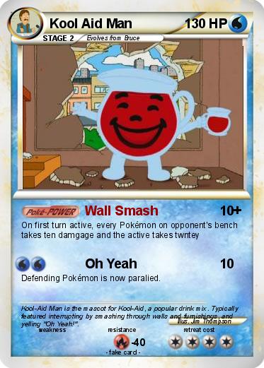 Pokémon Kool Aid Man 29 29 - Wall Smash - My Pokemon Card