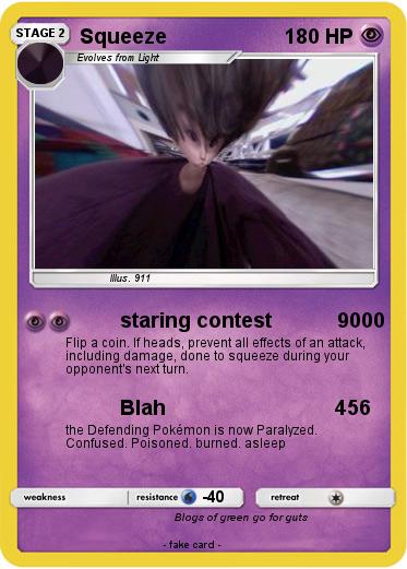 Pokémon Squeeze 3 3 - staring contest 9000 - My Pokemon Card