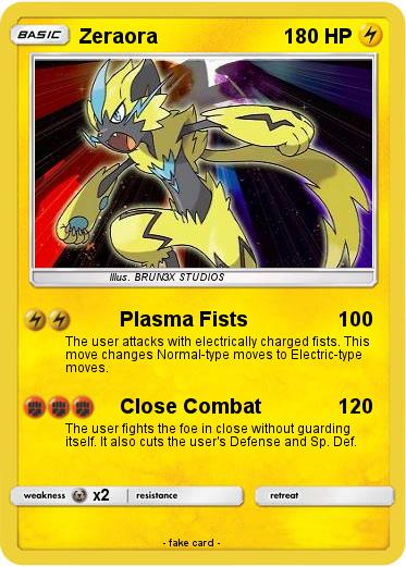 Pokémon Zeraora 50 50 - Plasma Fists - My Pokemon Card