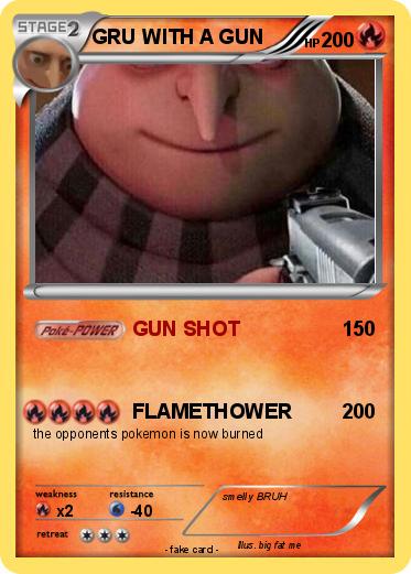 Pokémon GRU WITH A GUN - GUN SHOT - My Pokemon Card