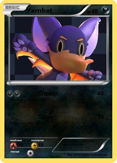 Pokémon Vambat 4 4 - Chomp - My Pokemon Card