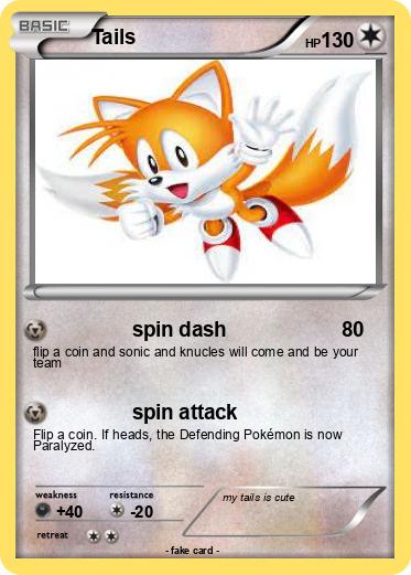Pokémon Tails 1543 1543 - spin dash - My Pokemon Card