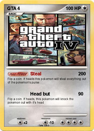 Pokémon GTA 4 20 20 - Steal - My Pokemon Card
