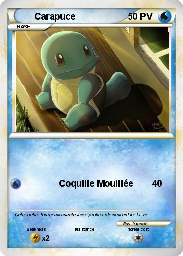 Pokémon Carapuce 86 86 - Coquille Mouillée - Ma carte Pokémon