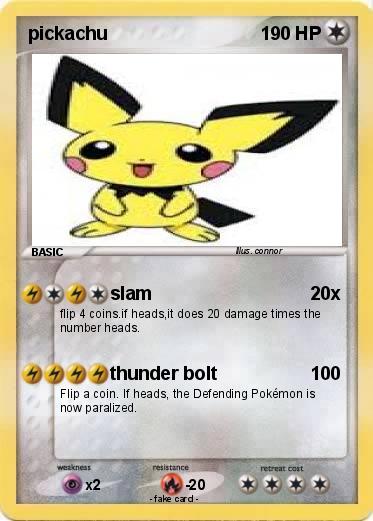 Pokémon pickachu 129 129 - slam - My Pokemon Card