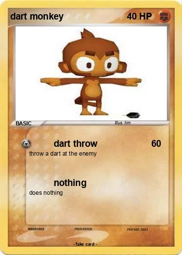 Pokémon dart monkey 81 81 - dart throw - My Pokemon Card