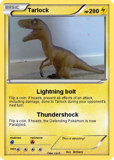 Pokémon Tarlock 1 1 - Lightning bolt - My Pokemon Card