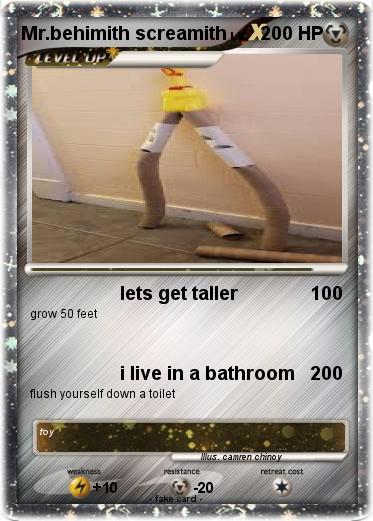 Pokémon Mr behimith screamith - lets get taller - My Pokemon Card