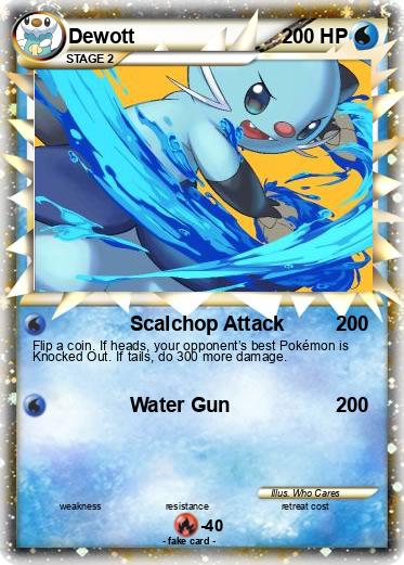 Pokémon Dewott 474 474 - Scalchop Attack - My Pokemon Card