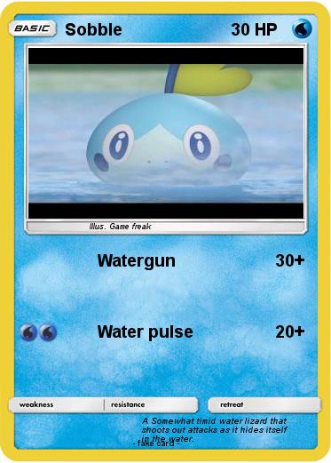 Pokémon Sobble 13 13 - Watergun - My Pokemon Card