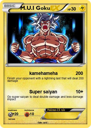 Pokémon M U I Goku 8 8 - kamehameha - My Pokemon Card