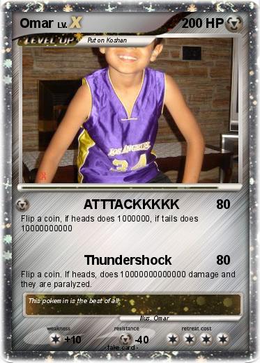 Pokémon Omar 33 33 - ATTTACKKKKK - My Pokemon Card