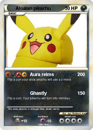 Pokémon Aloalan pikachu - Aura relms - My Pokemon Card