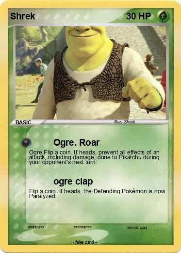 Pokémon Shrek 2704 2704 - Ogre. Roar - My Pokemon Card