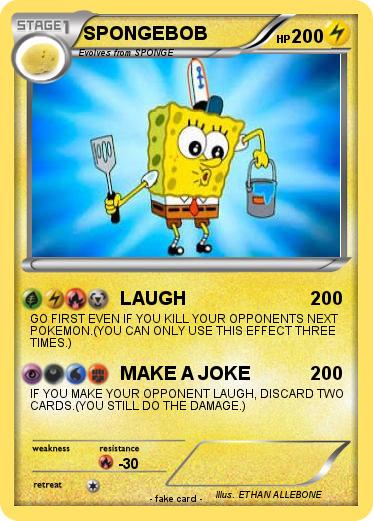 Pokémon SPONGEBOB 3251 3251 - LAUGH - My Pokemon Card
