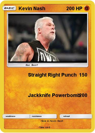 Pokémon Kevin Nash 8 8 - Straight Right Punch - My Pokemon Card