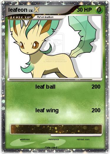 Pokémon leafeon 403 403 - leaf ball - My Pokemon Card
