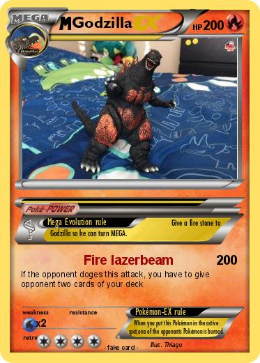 Pokémon Godzilla 3926 3926 - Fire lazerbeam - My Pokemon Card